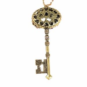 Betsey Johnson | Jewelry | Betsey Johnson Skeleton Key Necklace Gold ...